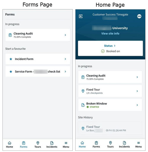 Tg: Mobile App - Forms